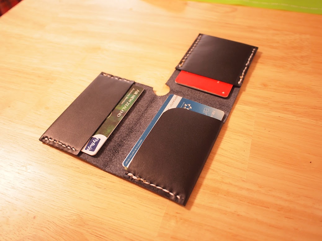 Leather Crafts – Handmade Card Case – Polka Dot On Blog