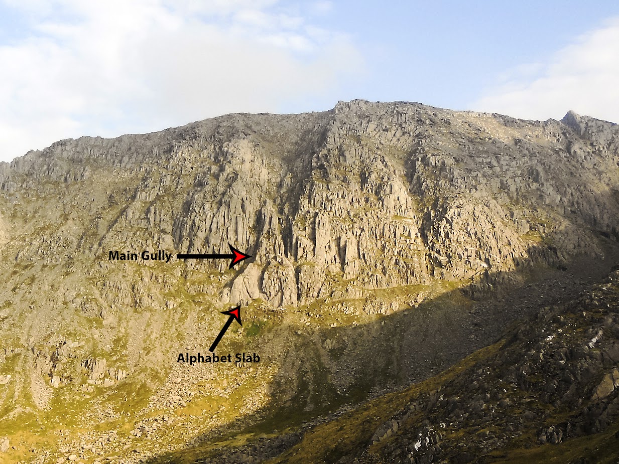 Scrambling on Milestone Gully Approach and Main Gully